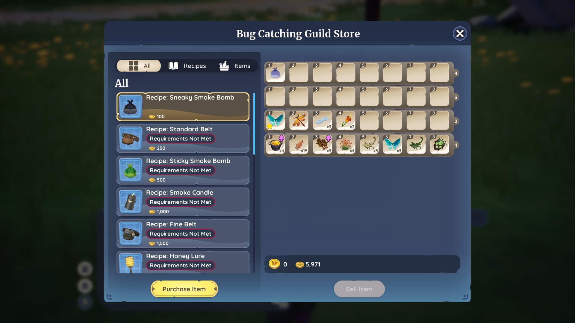 【Palia】虫一覧と捕まえ方攻略｜List of Bugs | おちょぼらいふ